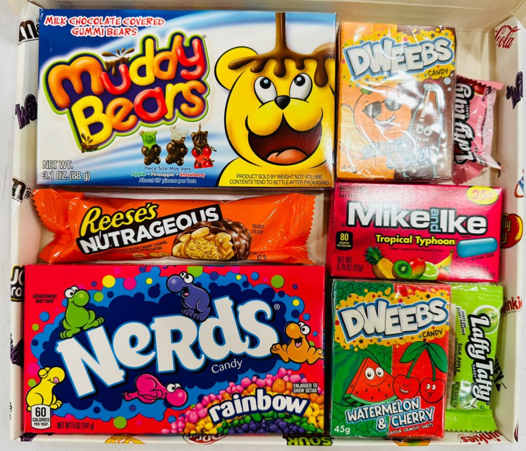 American Candy Gift Box Laffy Taffy/Nerds/Mike & Ike/Reese’s – American ...
