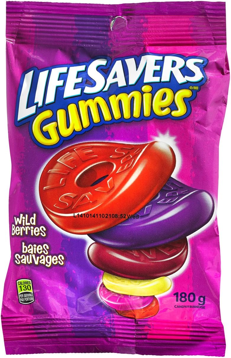 Pack Of 1 Life Savers Wild Berries Gummy Candy, (180g) – American Soda